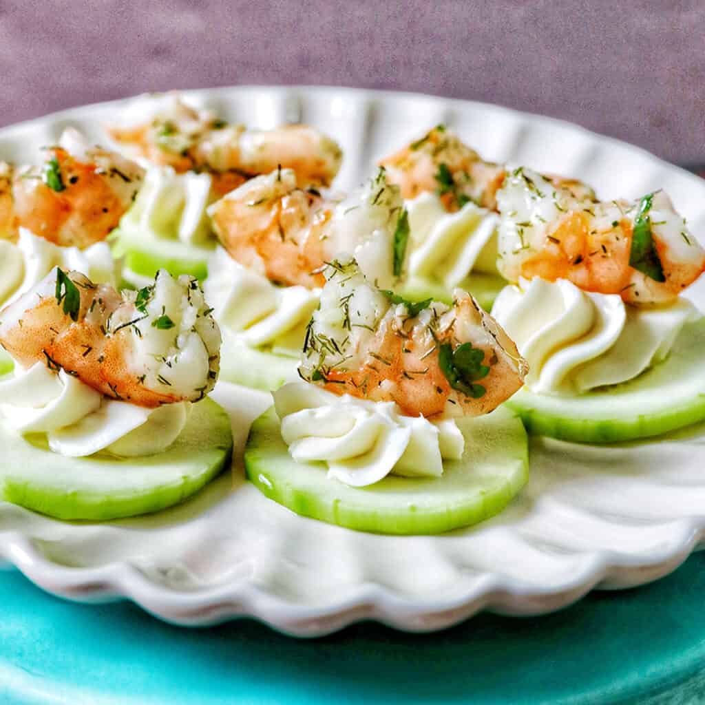 Cucumber Shrimp Canapés - Urban Bliss Life