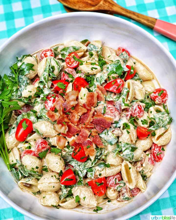 BLT Pasta Salad Combines Two Faves Ultimate Comfort Food