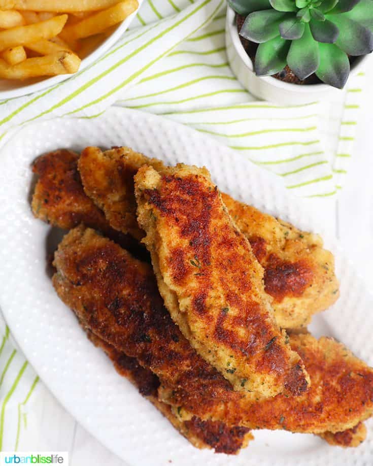 Easy Breaded Chicken Tenders recipe - Urban Bliss Life