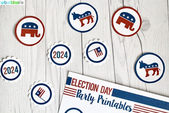 Election Printables: Election Bingo & Party Printables