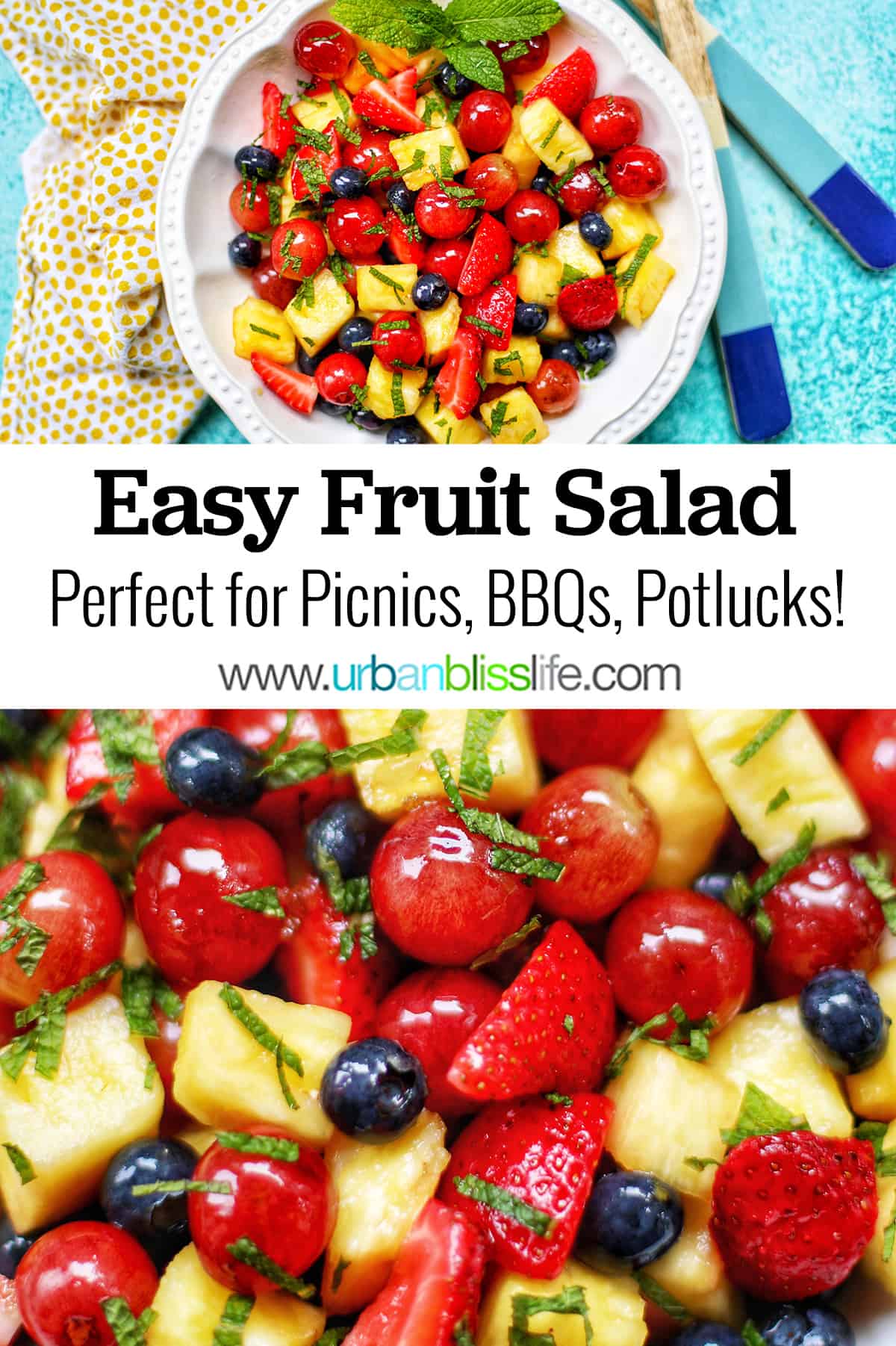 Simple Fruit Salad recipe - Urban Bliss Life