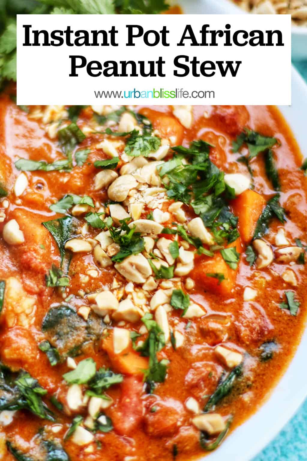 Instant Pot African Peanut Stew recipe - Urban Bliss Life