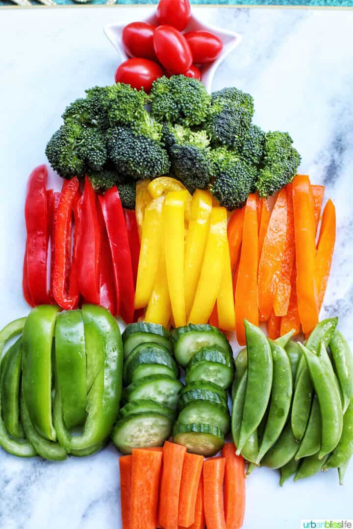 Christmas Tree Veggie Tray - Urban Bliss Life