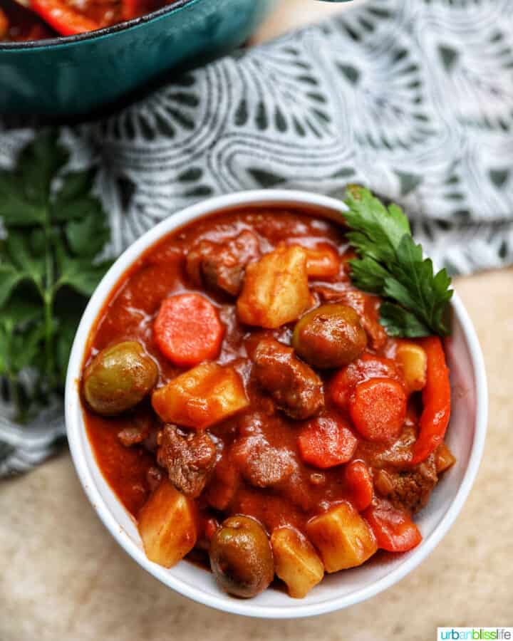 Filipino Beef Caldereta Recipe - Urban Bliss Life