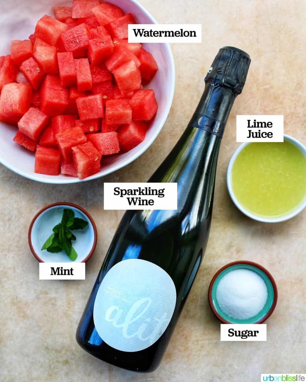 Watermelon Mimosas - Urban Bliss Life