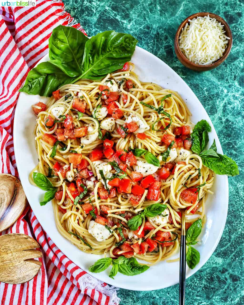 Bruschetta Pasta recipe - Urban Bliss Life