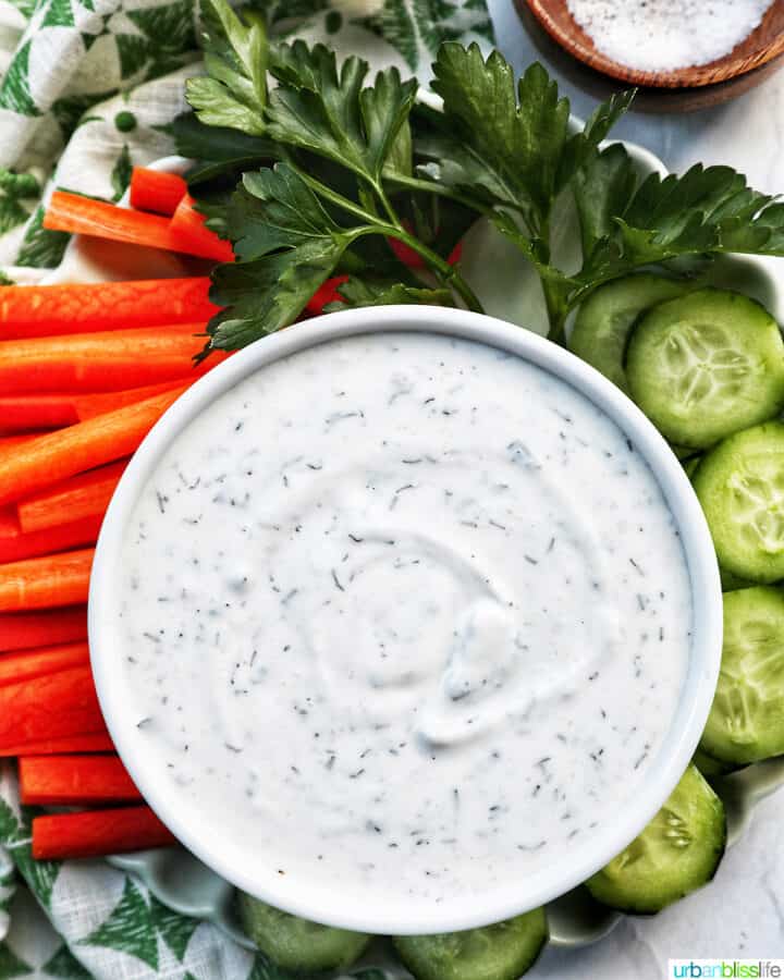 Easy Homemade Dairy Free Ranch Dressing - Urban Bliss Life