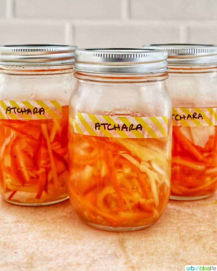 Filipino Atchara (Atsara recipe) - Urban Bliss Life