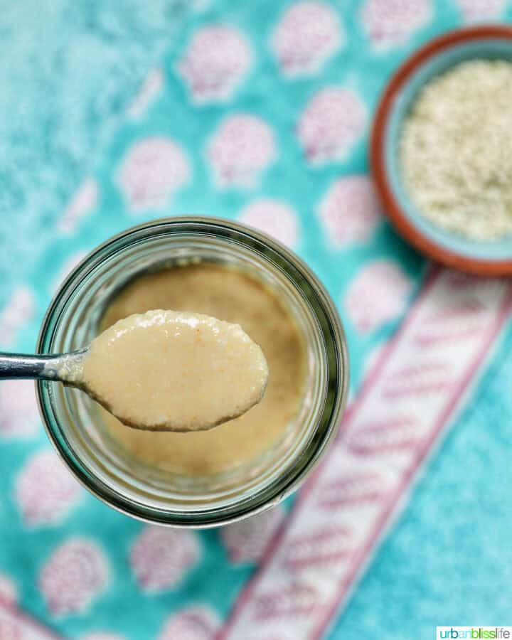 How to Make Tahini From Scratch - Urban Bliss Life