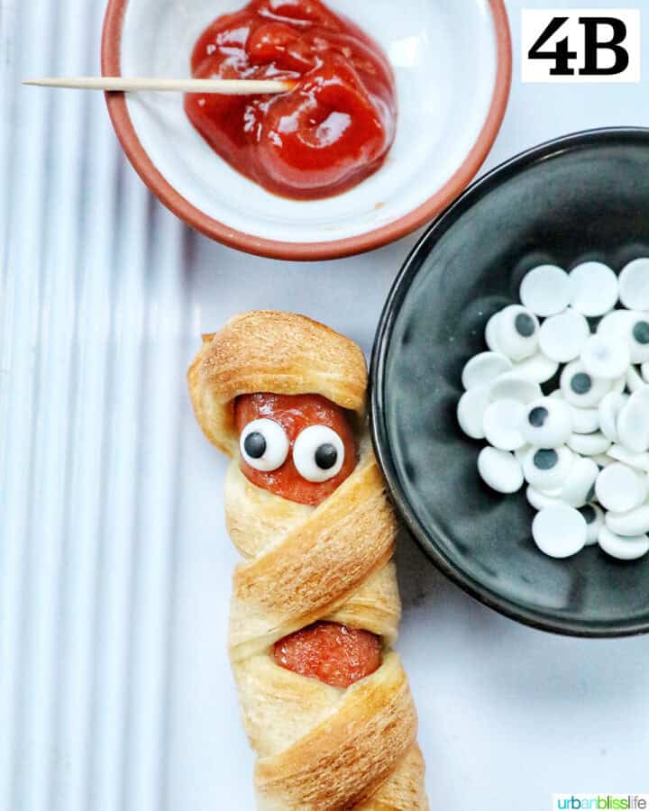 Halloween Mummy Hot Dogs - Urban Bliss Life