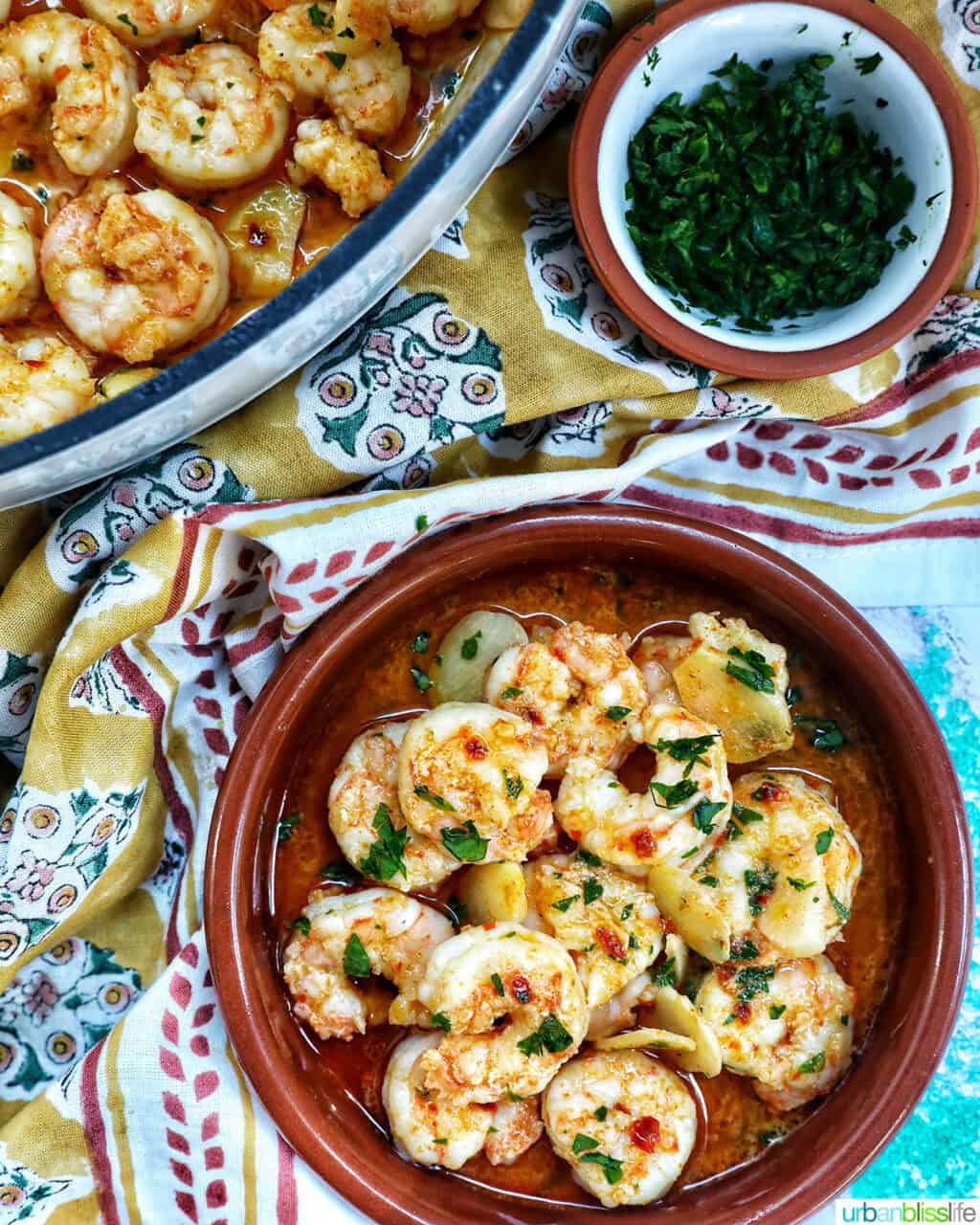 Spanish Prawns with Garlic - Urban Bliss Life