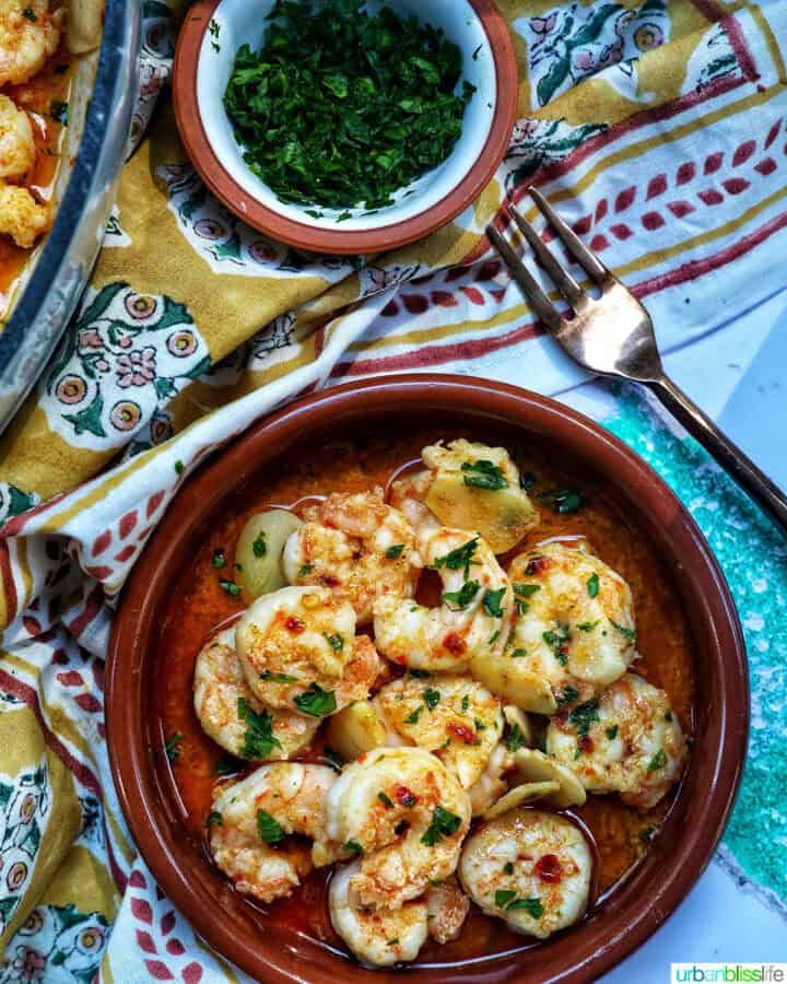 Spanish Prawns with Garlic - Urban Bliss Life