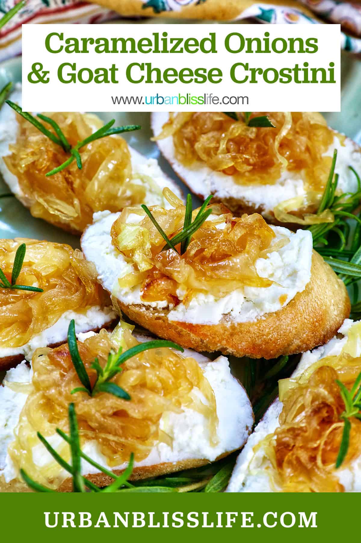 Caramelized Onion and Goat Cheese Bites - Urban Bliss Life