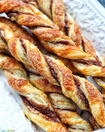 Puff Pastry Chocolate Twists - Urban Bliss Life