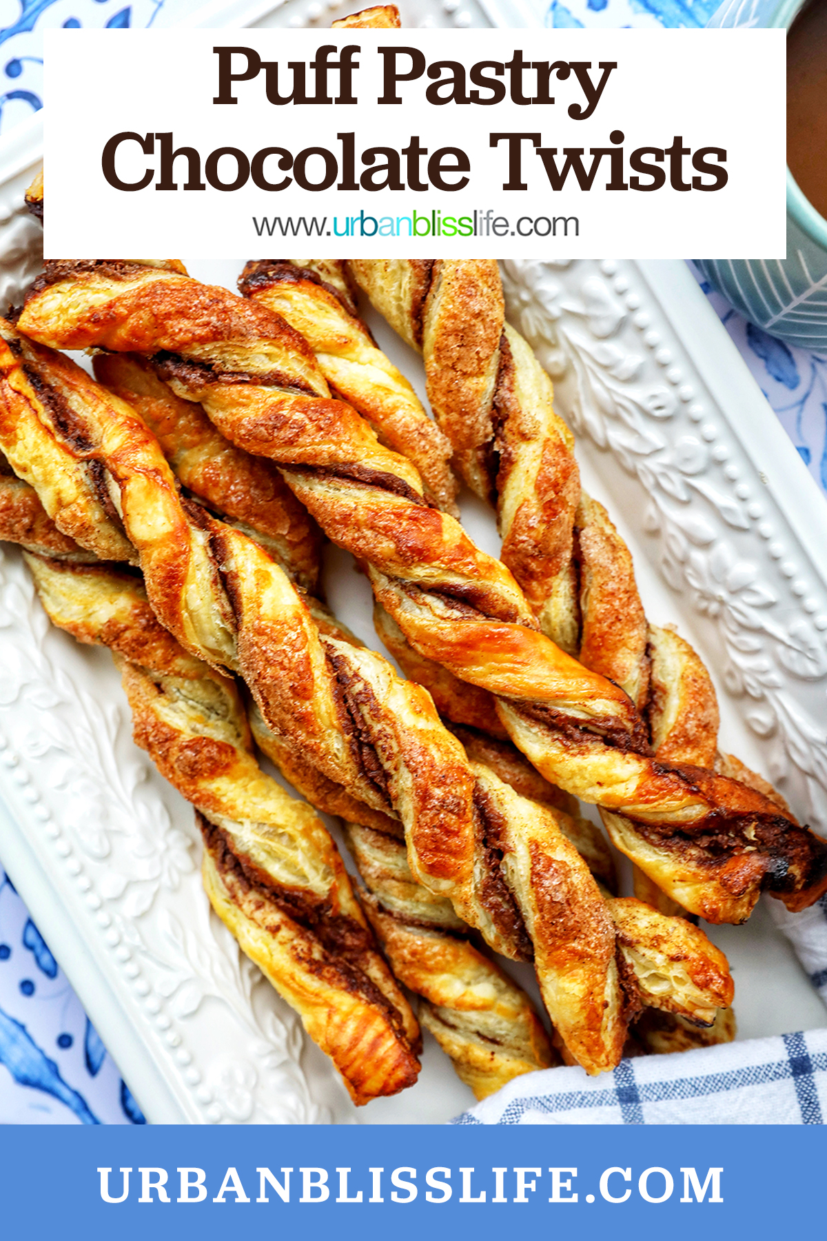 Puff Pastry Chocolate Twists - Urban Bliss Life