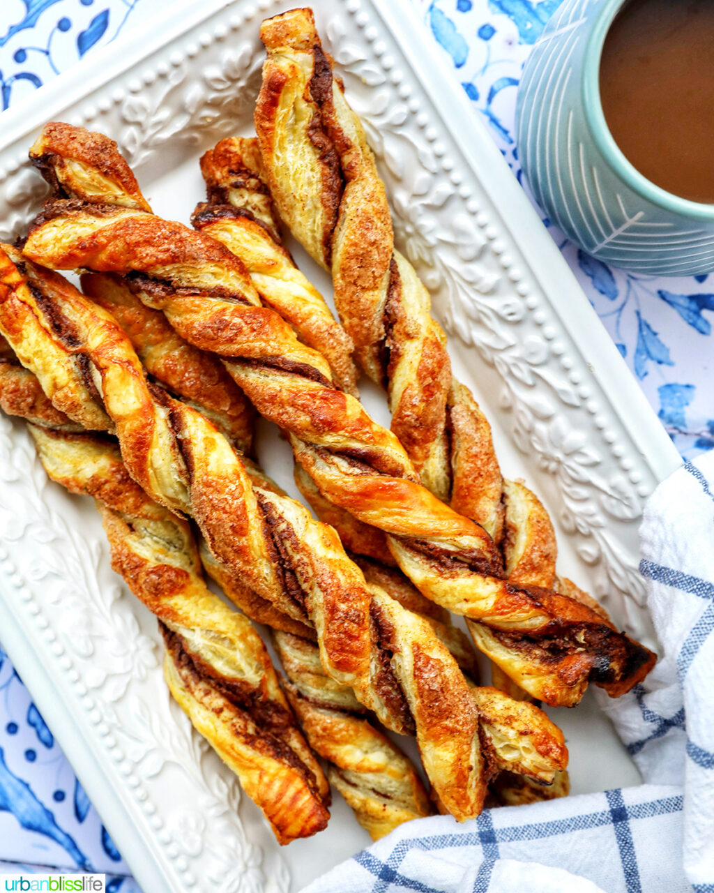 Puff Pastry Chocolate Twists - Urban Bliss Life