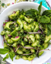 Cucumber Mint Salad - Urban Bliss Life